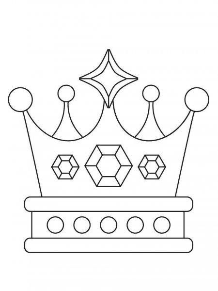 Crown coloring pages