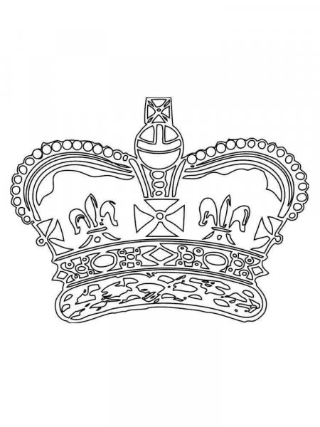 Crown coloring pages