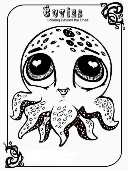 Cuties coloring pages