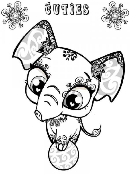 Cuties coloring pages