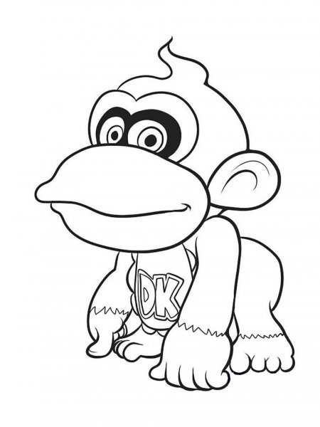 Donkey Kong coloring pages