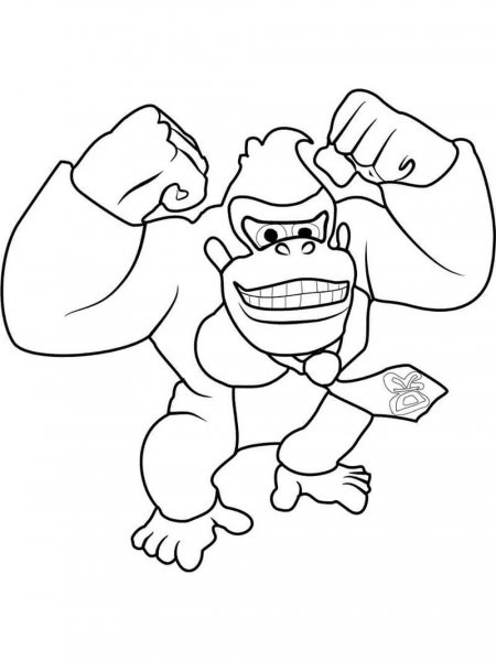 Donkey Kong coloring pages