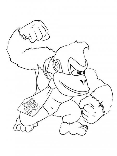 Donkey Kong coloring pages
