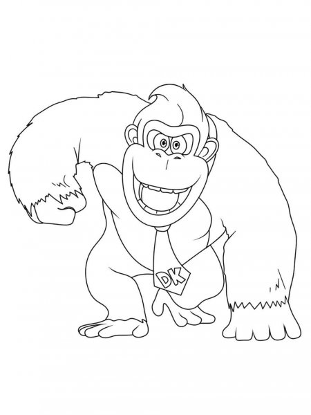 Donkey Kong coloring pages