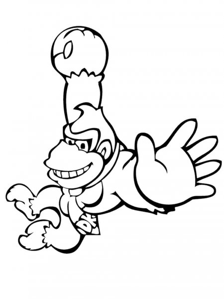 Donkey Kong coloring pages