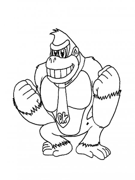 Donkey Kong coloring pages