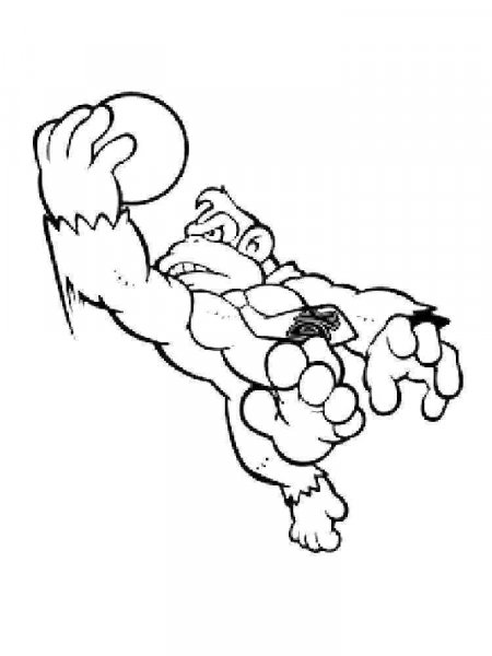 Donkey Kong coloring pages