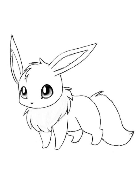 Eevee coloring pages
