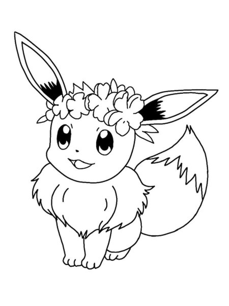 Eevee coloring pages