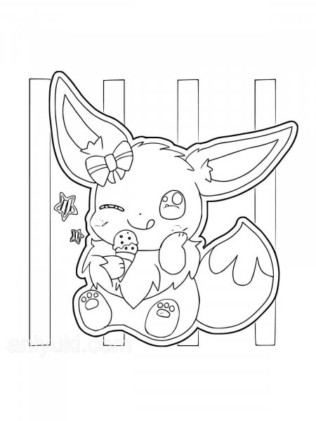 Eevee coloring pages