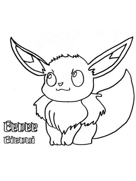 Eevee coloring pages
