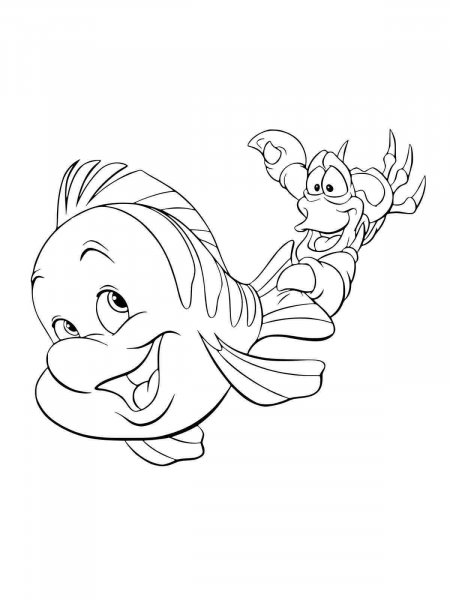 Flounder coloring pages
