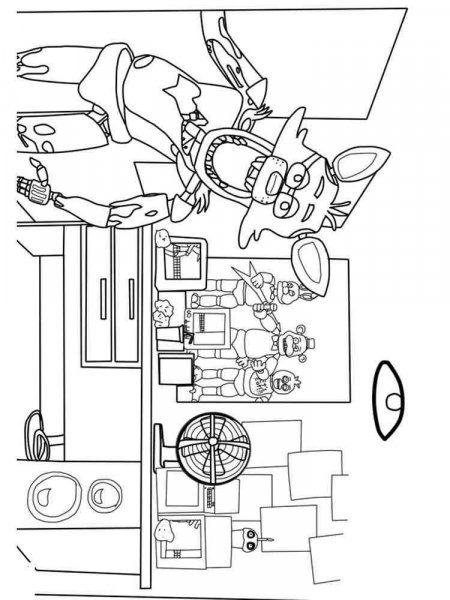 FNAF coloring pages