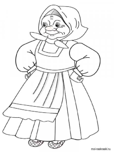 Grandma coloring pages