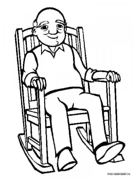 Grandpa coloring pages