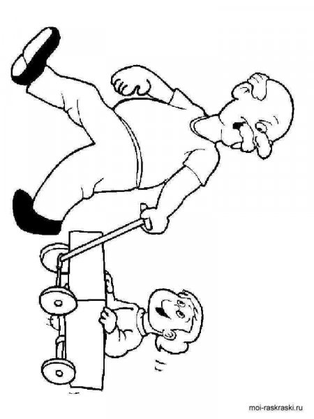 Grandpa coloring pages