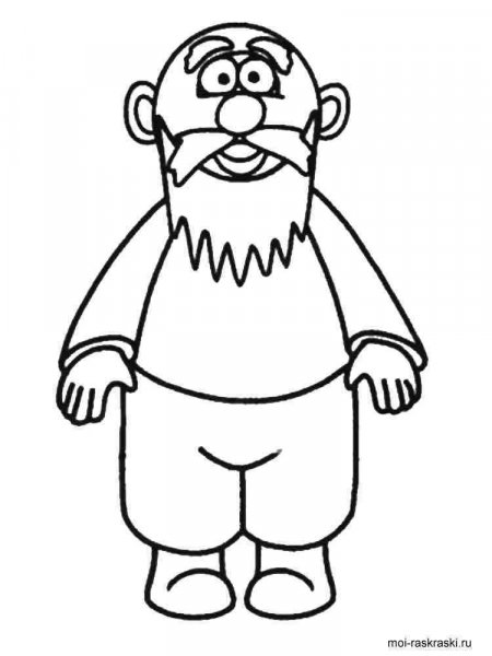 Grandpa coloring pages