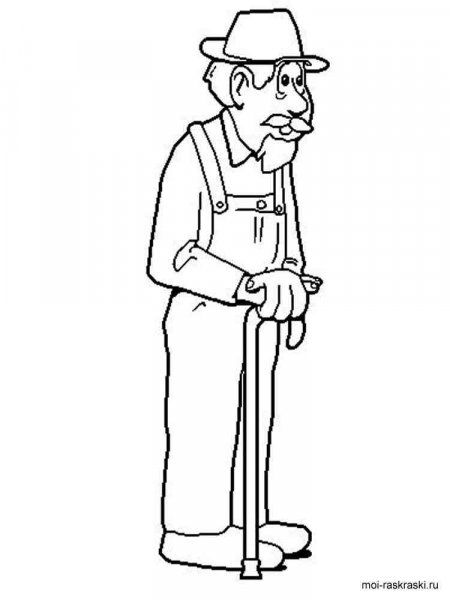 Grandpa coloring pages
