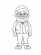 Grandpa coloring pages