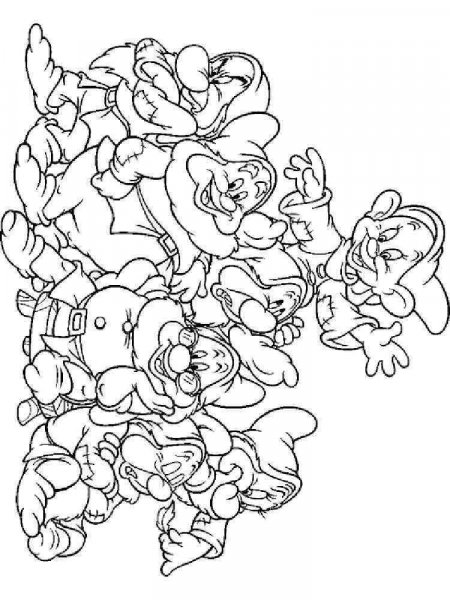 Grumpy The Dwarf coloring pages