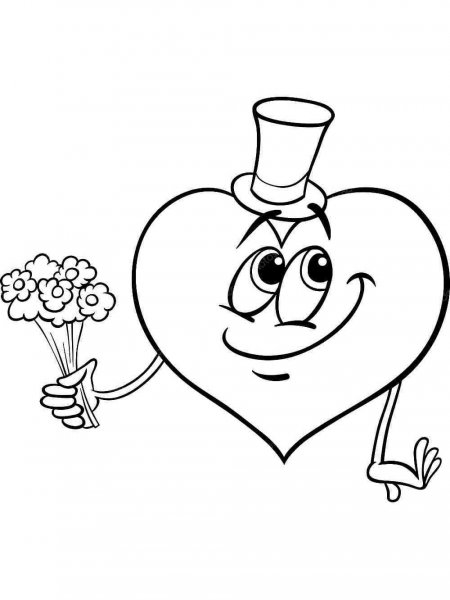 Heart coloring pages