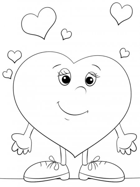 Heart coloring pages