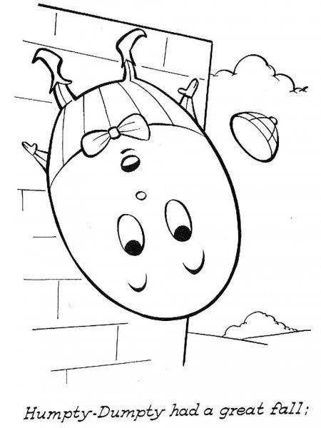 Humpty Dumpty coloring pages