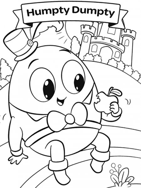 Humpty Dumpty coloring pages