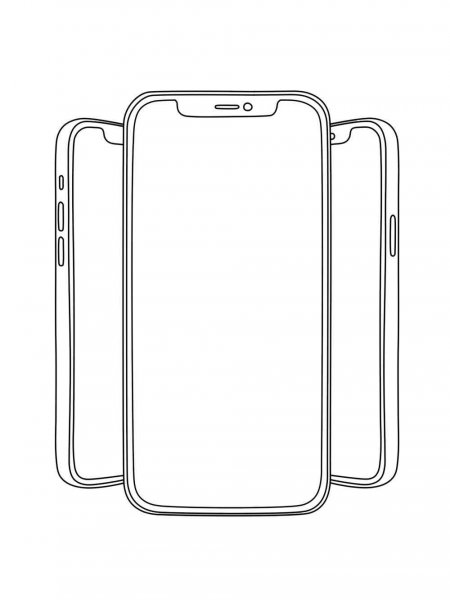 IPhone coloring pages