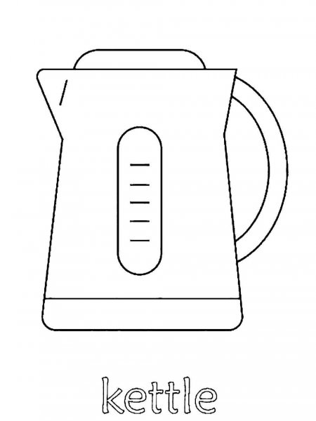 Kettle coloring pages