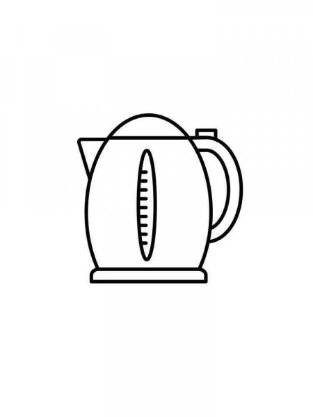 Kettle coloring pages
