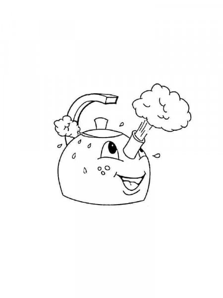 Kettle coloring pages