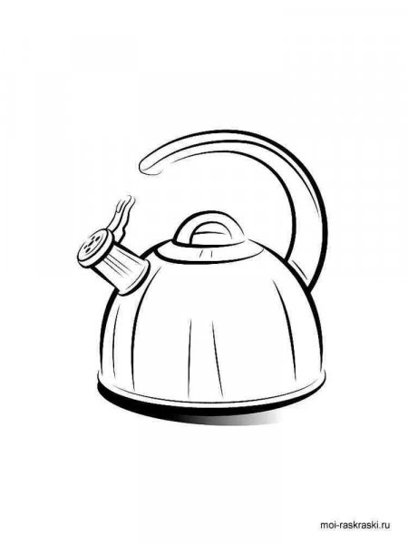 Kettle coloring pages