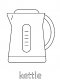 Kettle coloring pages