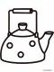 Kettle coloring pages