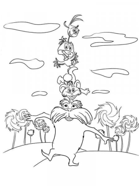 Lorax coloring pages