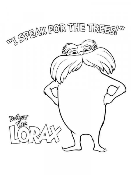 Lorax coloring pages