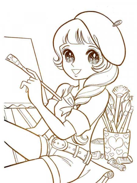 Manga coloring pages