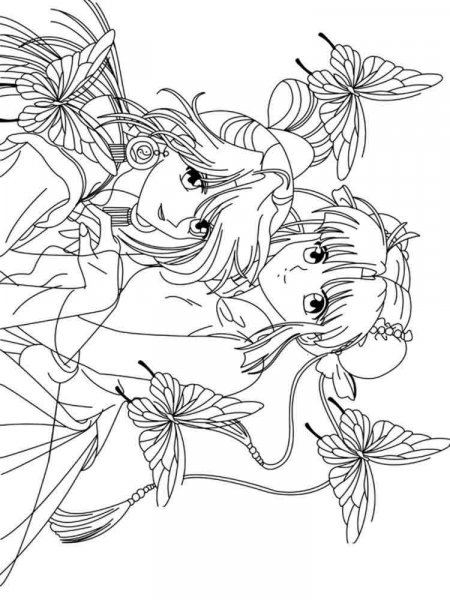 Manga coloring pages