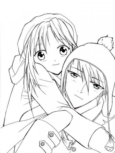 Manga coloring pages