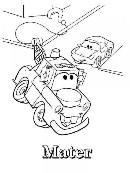 Mater from Cars coloring pages