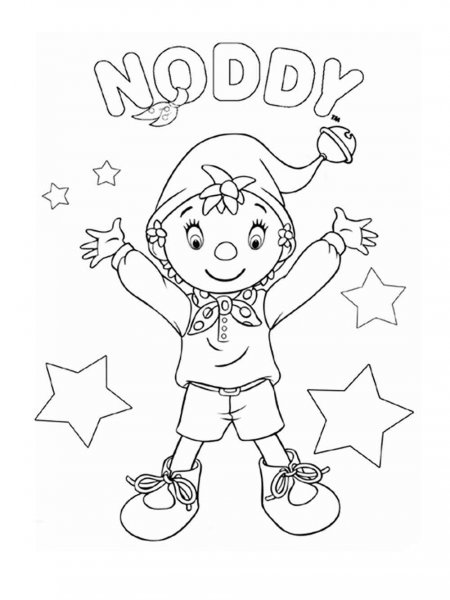 Noddy coloring pages
