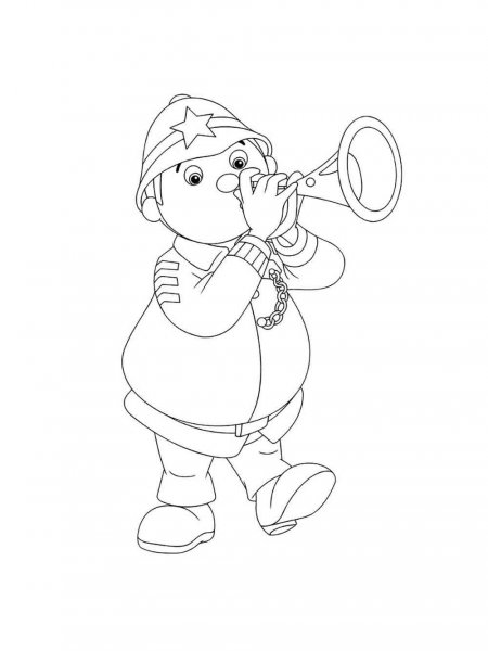 Noddy coloring pages