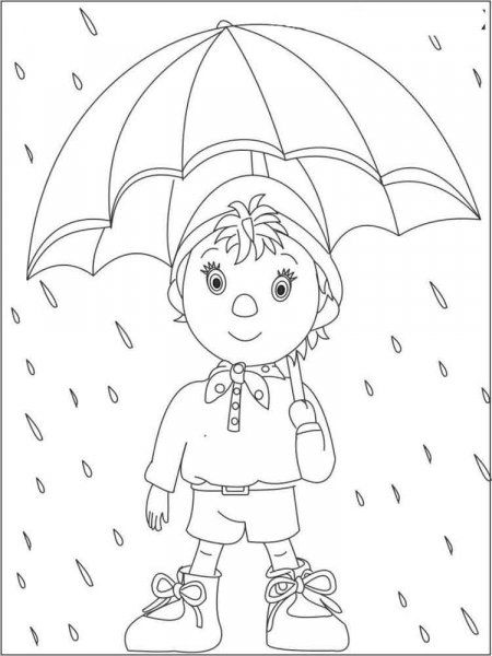 Noddy coloring pages