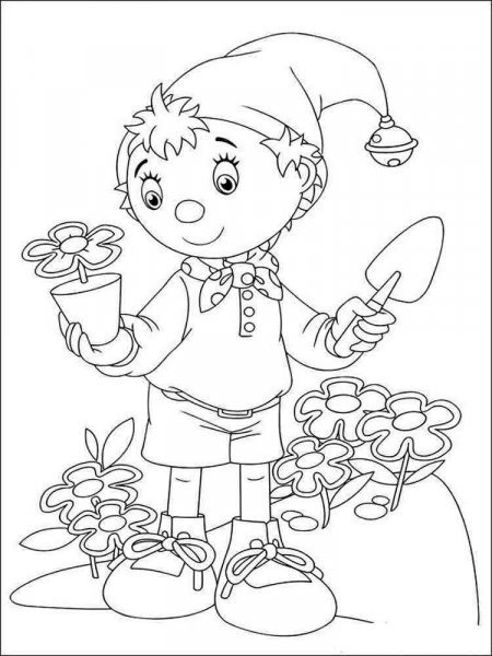 Noddy coloring pages