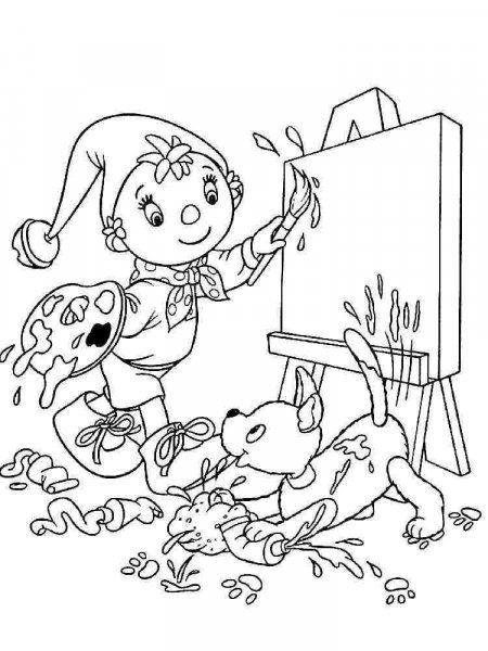Noddy coloring pages