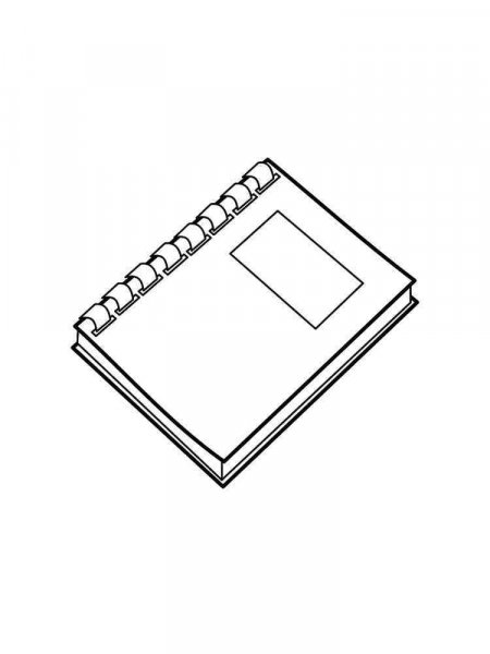 Notebook coloring pages