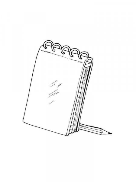 Notebook coloring pages
