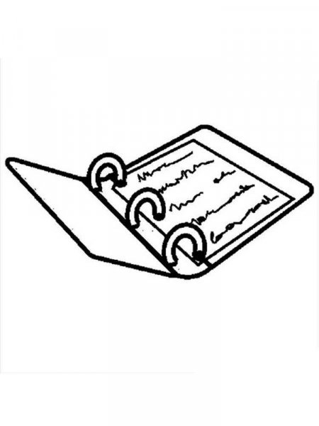 Notebook coloring pages