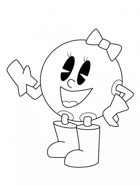 Pacman coloring pages